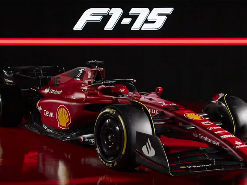 Ferrari divulga o F1-75, carro que utilizará na temporada 2022 da ...